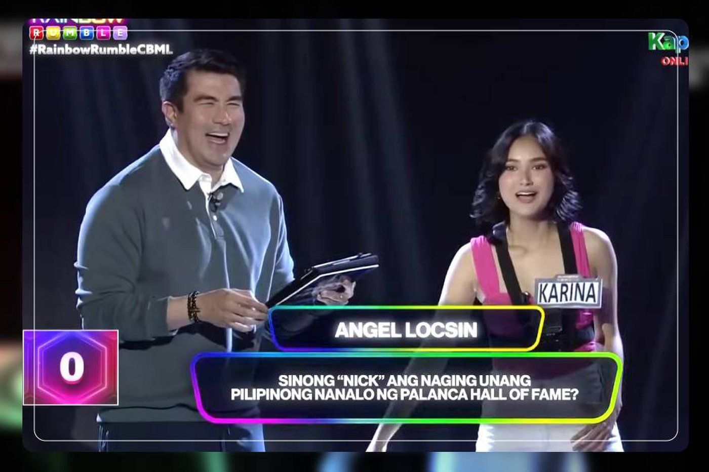 Luis Manzano reacts to unexpected mention of Angel Locsin in 'Rainbow Rumble' | ABS-CBN ...