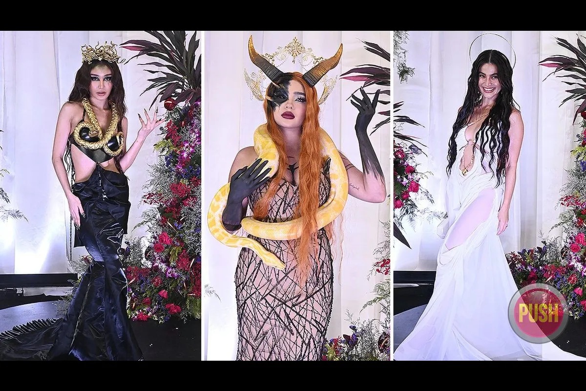 Celebrities in fabulous Halloween costumes at the Opulence Ball 2023 ...