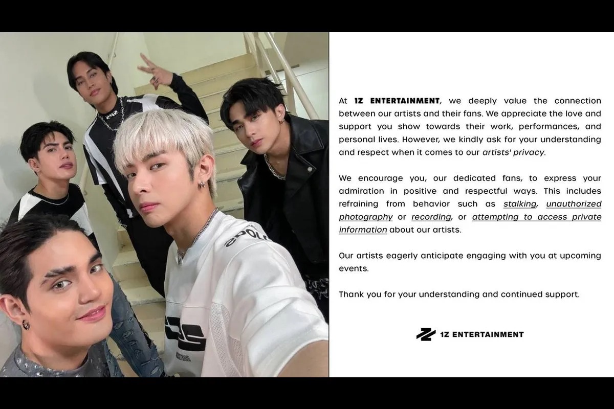 1Z Entertainment reminds fans to respect privacy of SB19 | ABS-CBN ...