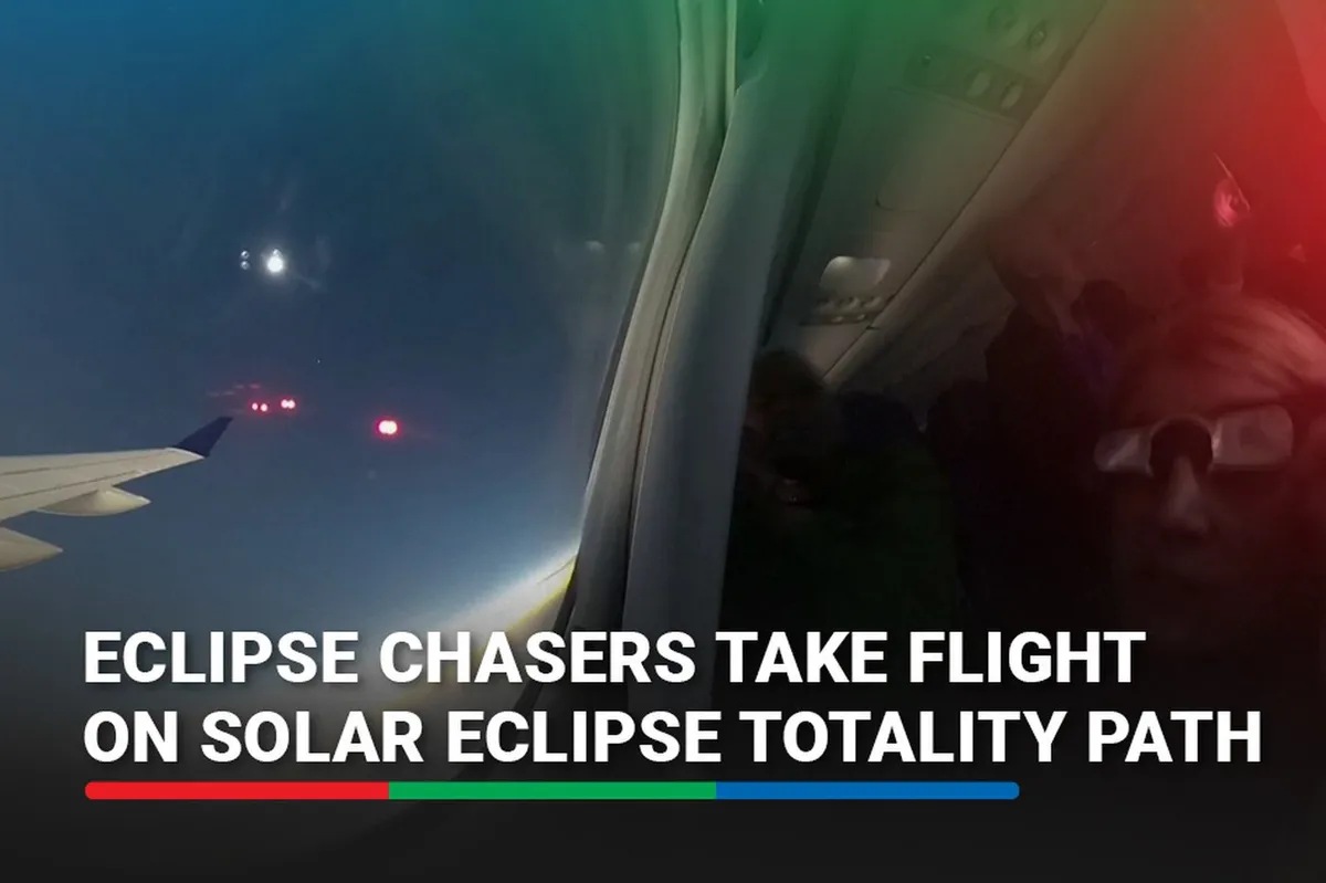 'Absolutely amazing': Eclipse chasers take flight on solar eclipse ...