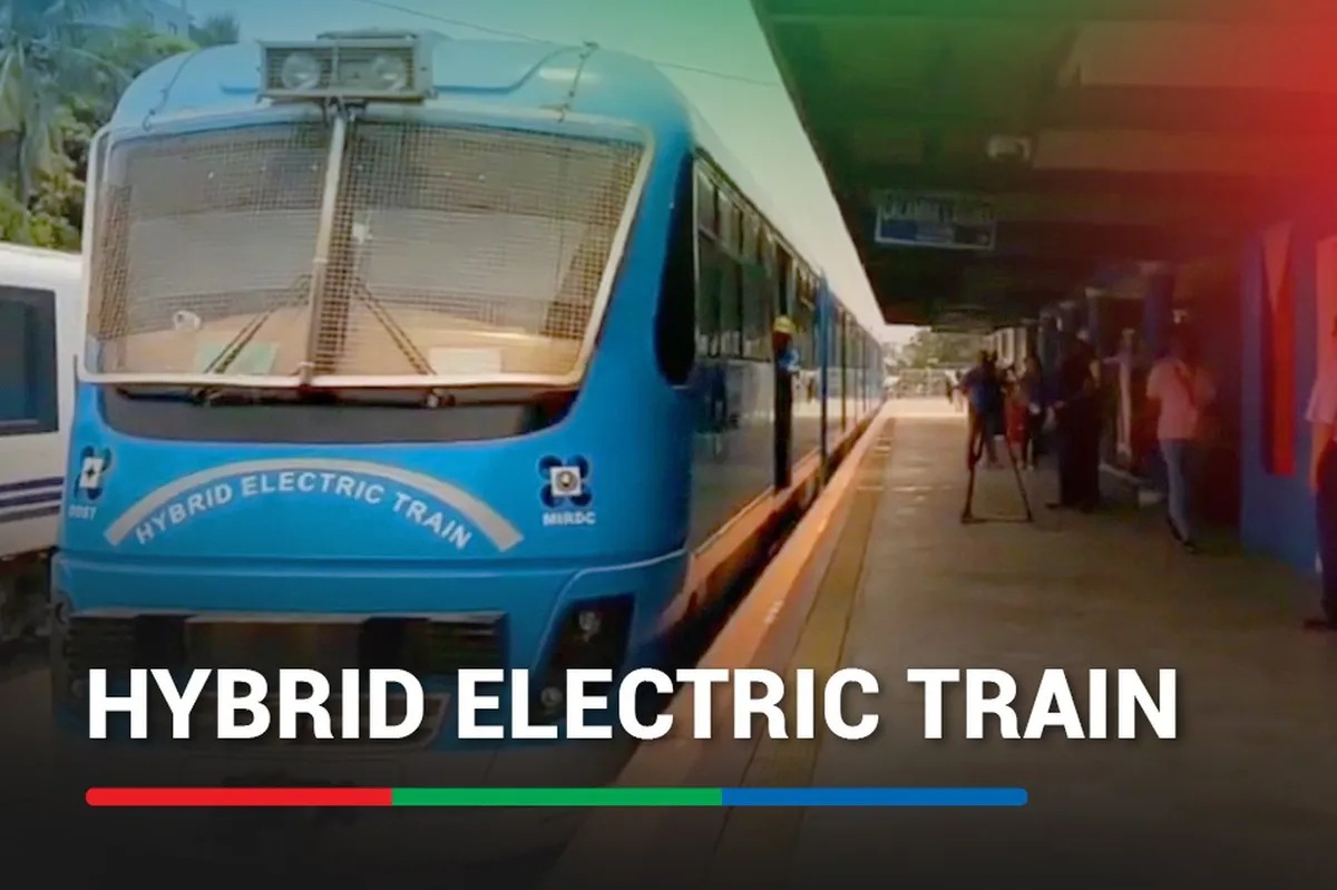 Hybrid electric train showcased at PNR Calamba station | ABS-CBN News