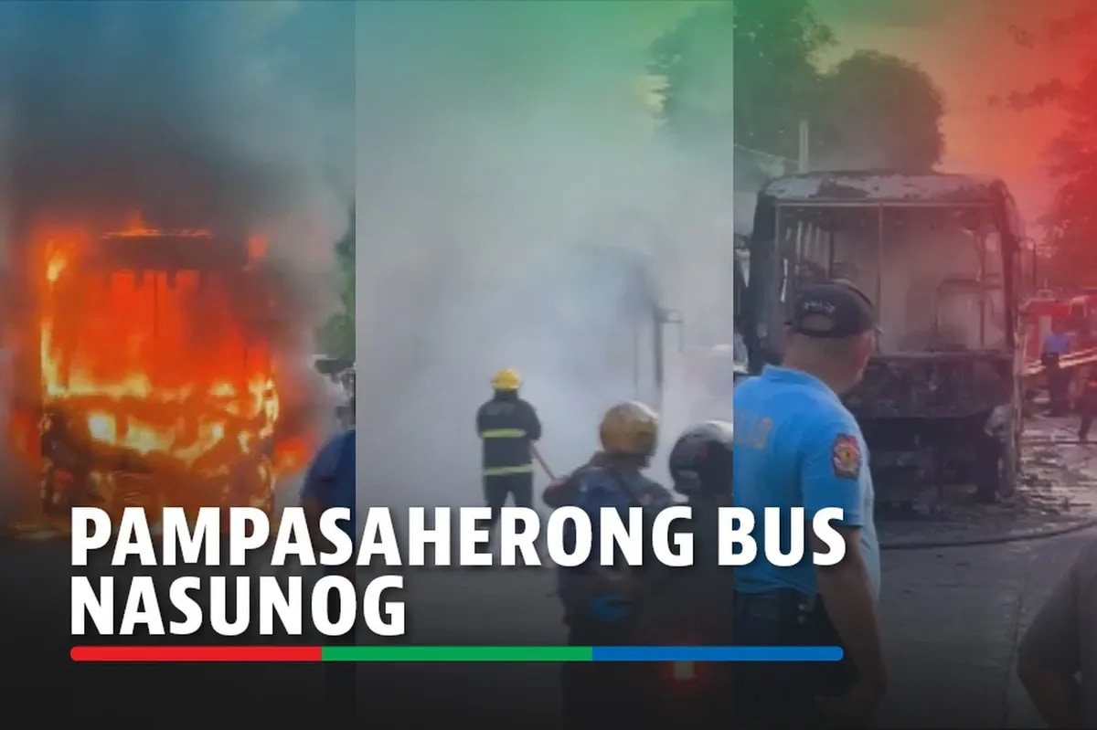 Pampasaherong bus, nilamon ng apoy sa Camarines Sur | ABS-CBN News