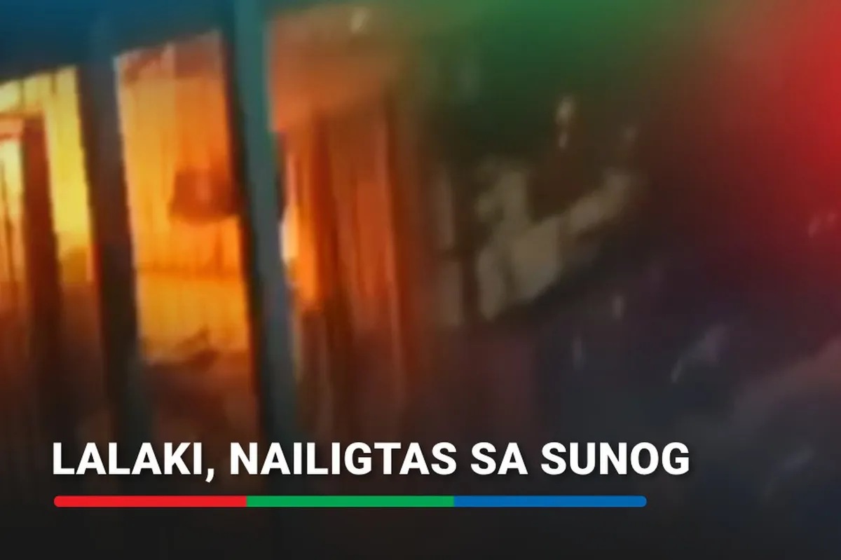 Lalaki, nailigtas ng mga kapitbahay mula sa nasusunog na bahay sa QC | ABS-CBN News