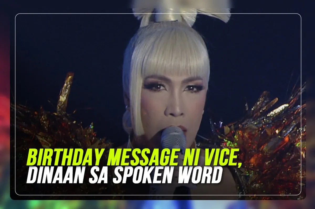 Vice Ganda includes spoken word performance in birthday prod | ABS-CBN ...