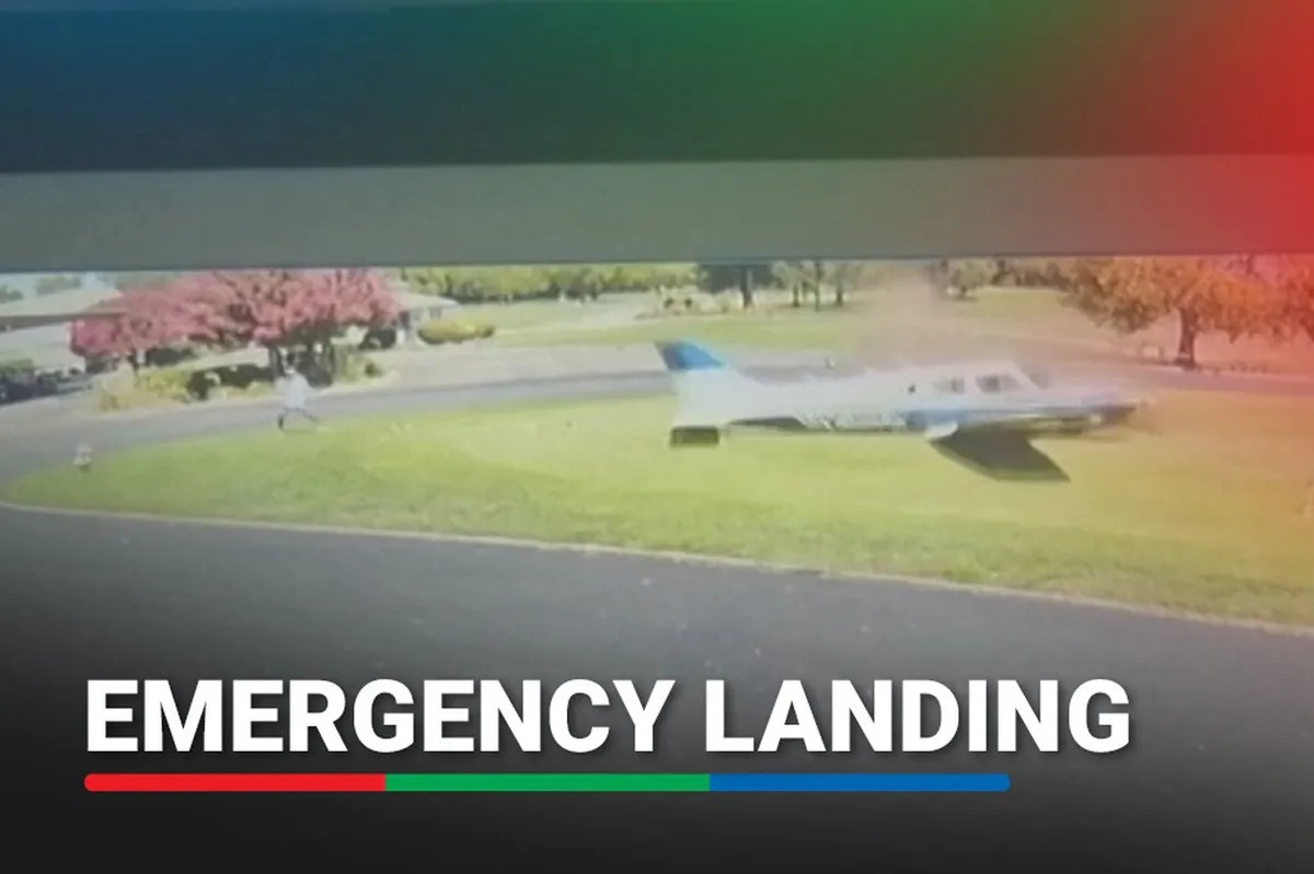 Security cameras capture dramatic emergency plane landing | ABS-CBN News