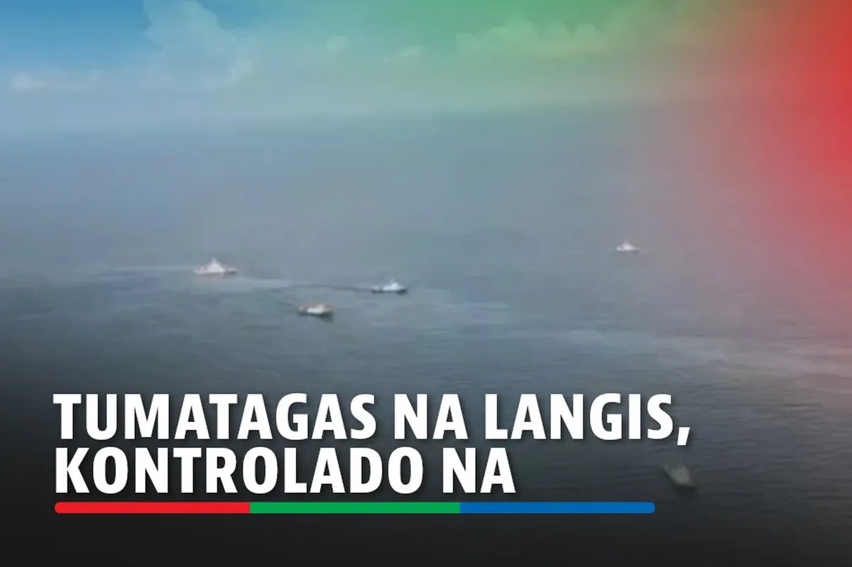 PCG: Pagtagas ng langis sa lumubog na tanker sa Bataan, kontrolado na | ABS-CBN News