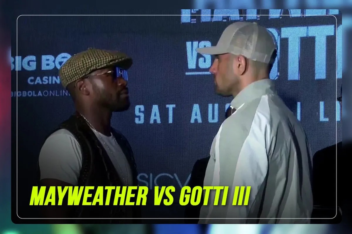 Mayweather, Gotti III face off in New York for August rematch in Mexico ...