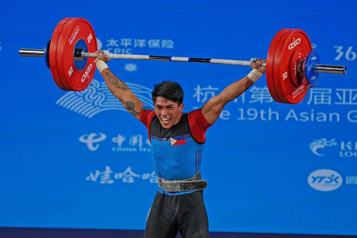 Pinoy weightlifter John Ceniza clinches Paris Olympics berth | ABS-CBN ...