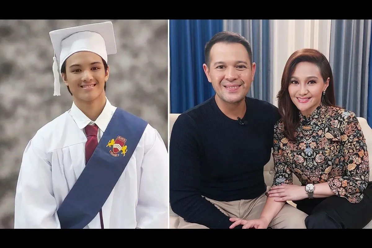Gladys Reyes, Christopher Roxas’ eldest son graduates from high school ...