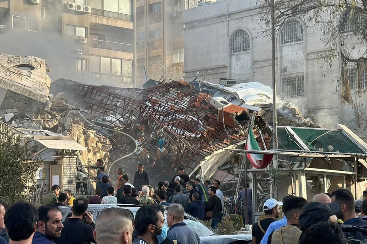 Air strikes damage Iranian consulate in Damascus | ABS-CBN News