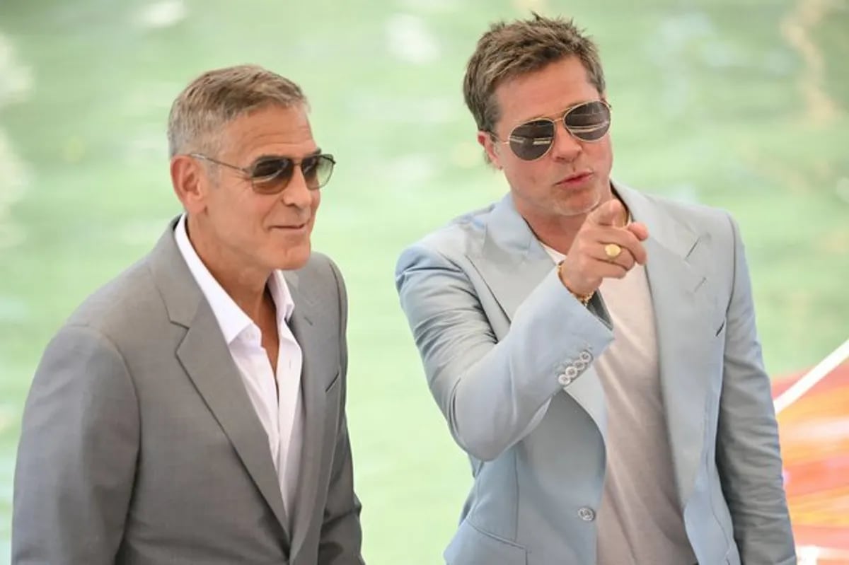 Superstars Clooney, Pitt spar and tease in lone 'Wolfs' buddy film ...
