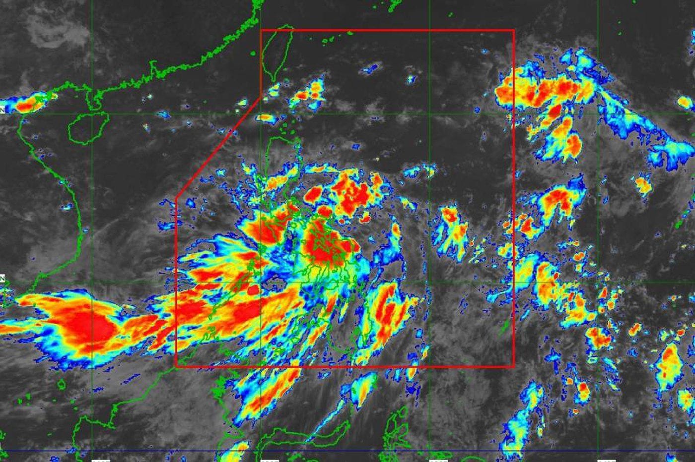 Many areas under heavy rainfall, wind signal warnings as LPA develops ...