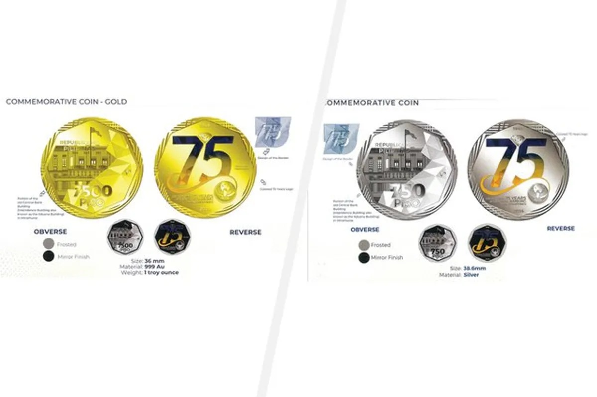 LOOK: 7,500-Piso and 750-Piso commemorative coins | ABS-CBN News