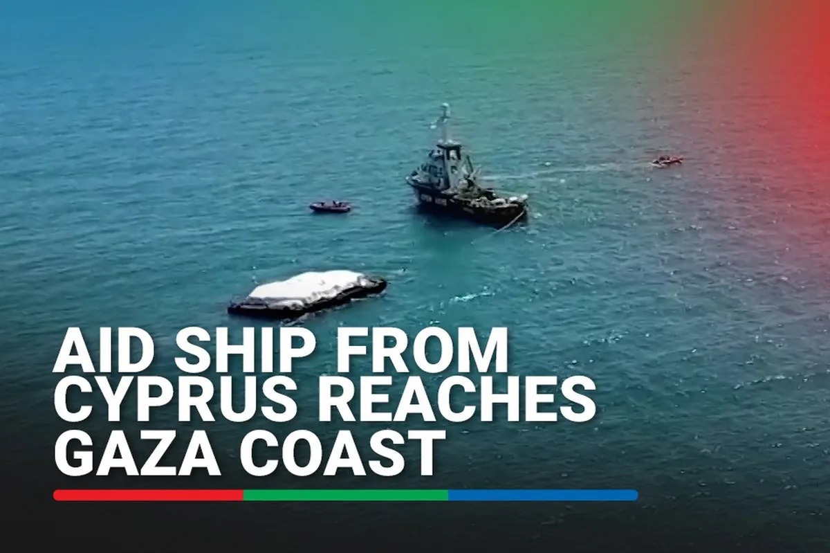 Israeli army releases video showing aid ship from Cyprus reaching Gaza ...