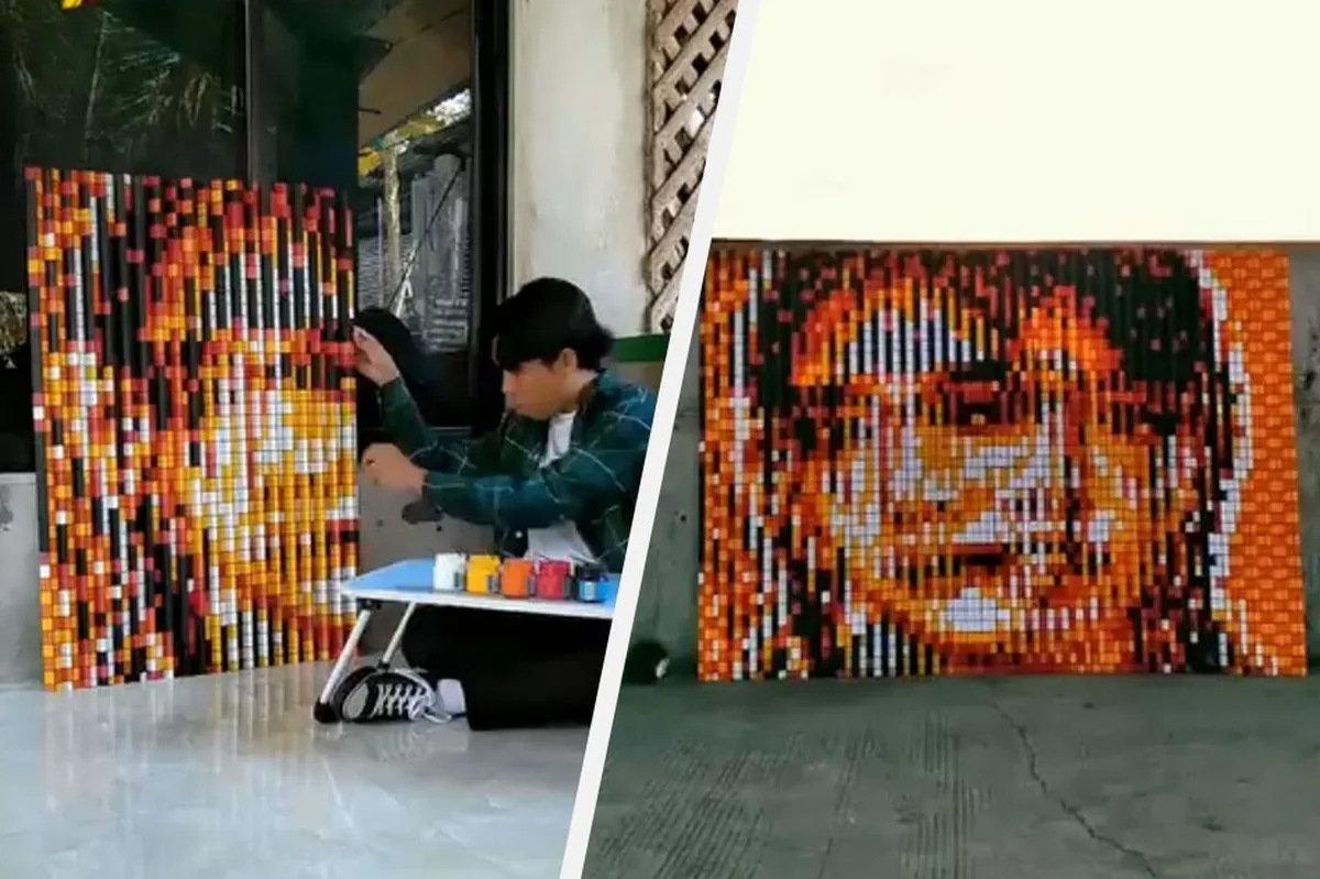 3D pixel/mosaic art nina BINI Mikha at Maloi, hinangaan sa social media ...
