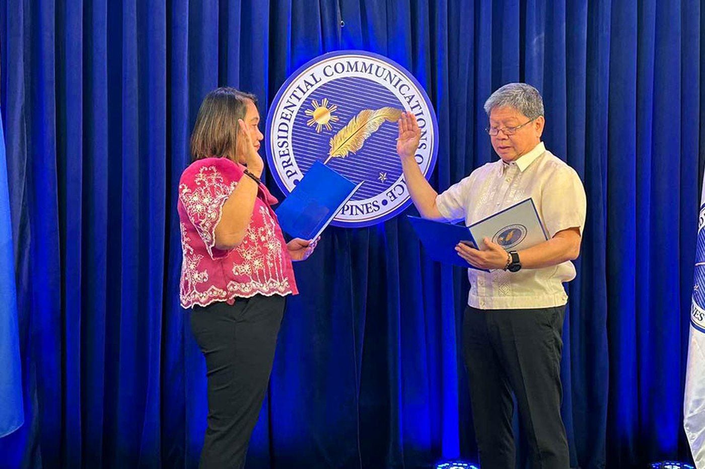 Toby Nebrida takes oath as new PTV general manager amid protest | ABS ...