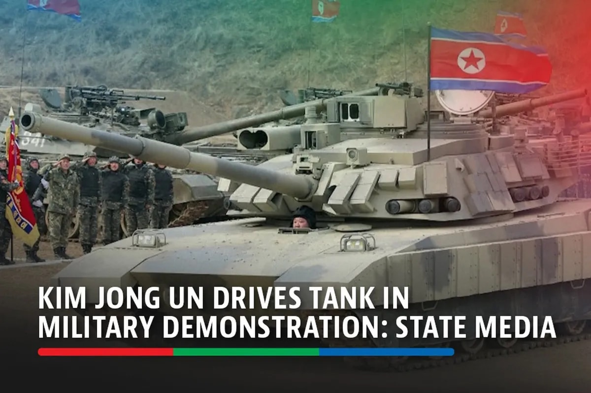 Kim Jong Un drives tank in military demonstration: state media | ABS ...