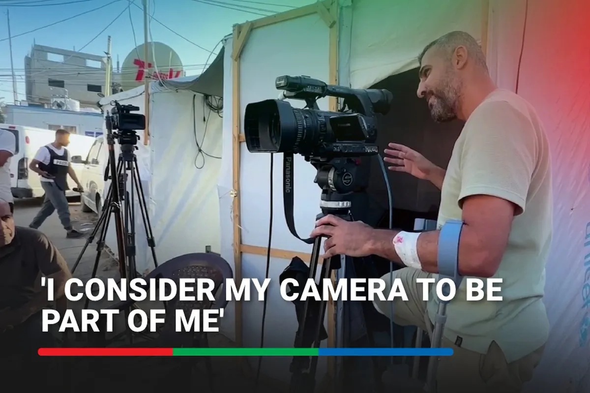 Gazan journalist returns to work following leg amputation | ABS-CBN News