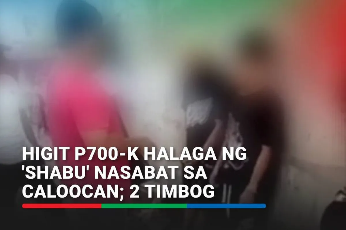 Higit P700-K halaga ng 'shabu' nasabat sa Caloocan; 2 timbog | ABS-CBN News