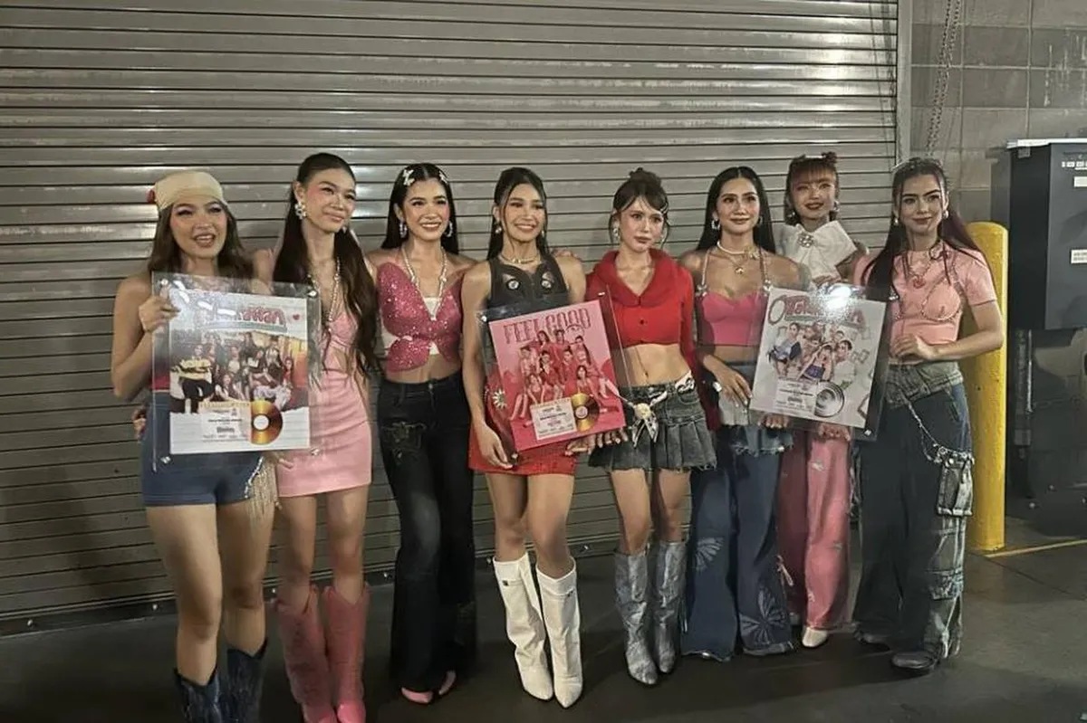 BINI surprised with gold and platinum certification awards for ‘Feel ...