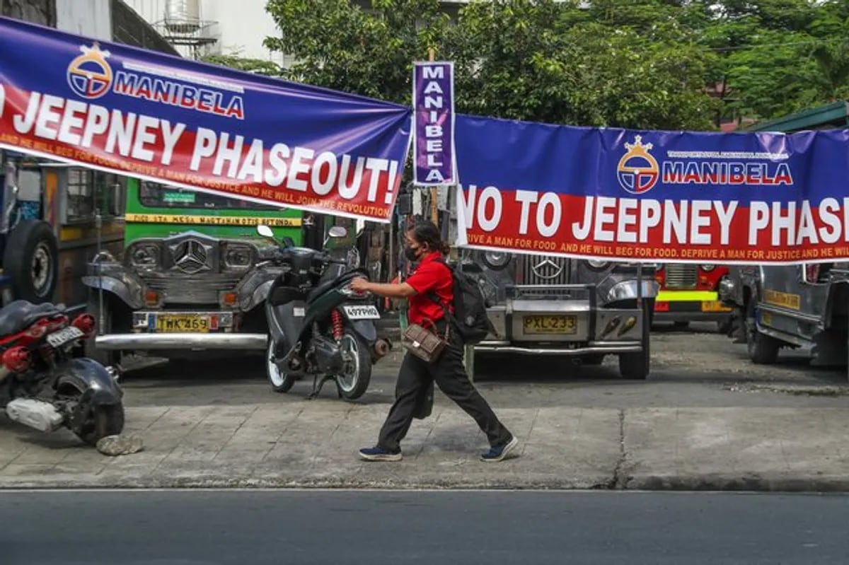 Manibela launches protest vs PUV modernization | ABS-CBN News