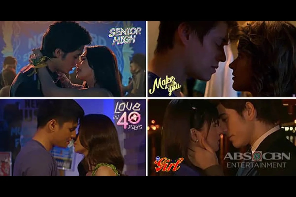 These Kapamilya love teams are filled with intense passion on their first onscreen kisses! | ABS ...