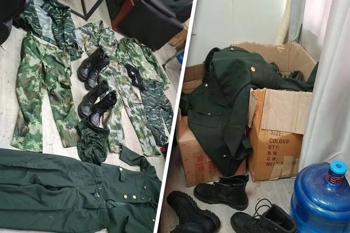 Umano'y uniporme ng Chinese military na nakuha sa POGO, iniimbestigahan ... Umano'y uniporme ng Chinese military na nakuha sa POGO, iniimbestigahan ...