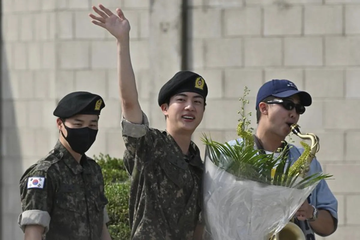 PHOTO: BTS member Jin completes mandatory military service | ABS-CBN ...