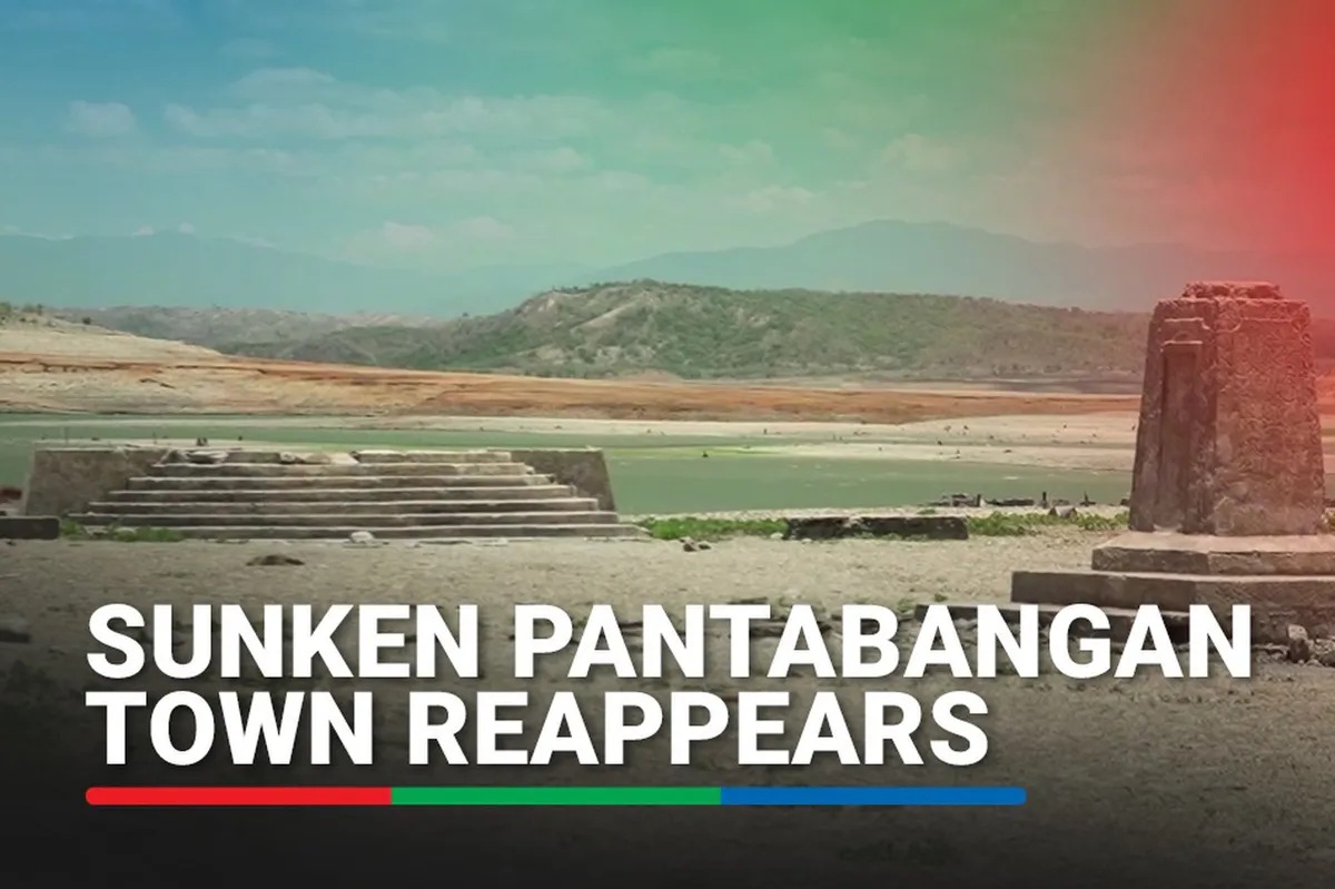 Extreme heat reveals sunken town in the Philippines | ABS-CBN News