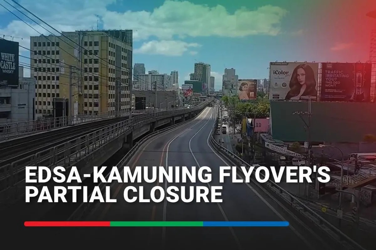 DRONE VIDEO: EDSA traffic after Kamuning Flyover's partial closure ...