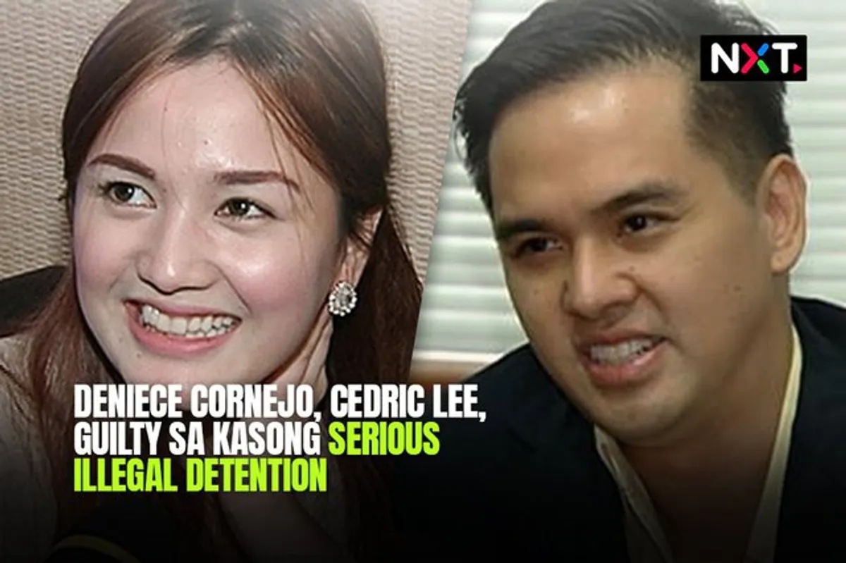 Deniece Cornejo, Cedric Lee, guilty sa kasong serious illegal detention ...