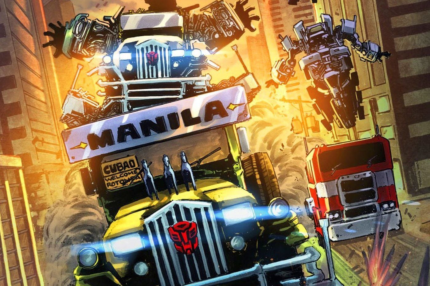 Jeepney Autobot graces cover of Transformers 40th anniv comic | ABS-CBN ...