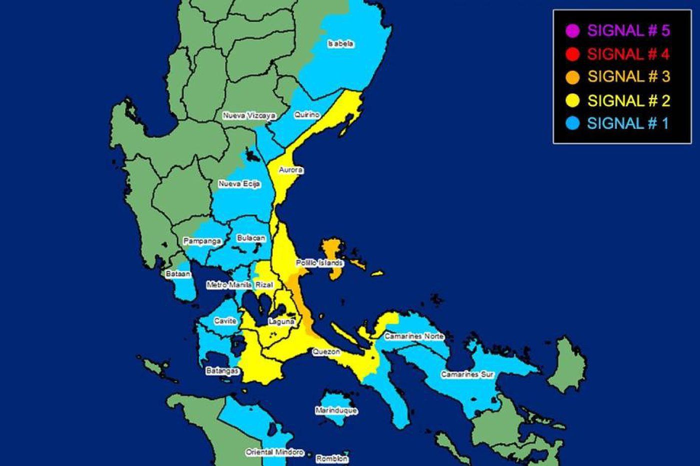 Storm signal no. 3 hoisted over parts of Quezon as Aghon intensifies | ABS-CBN News