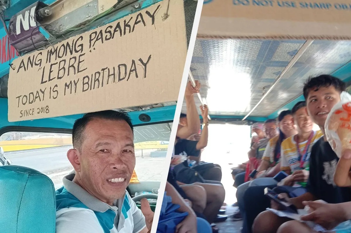 Jeepney driver celebrates birthday by giving free burgers and rides to ...