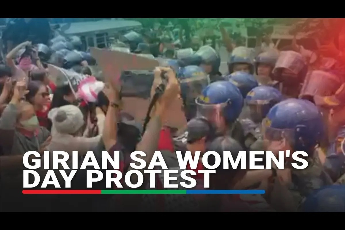 Girian sa Women's Day protest | ABS-CBN News