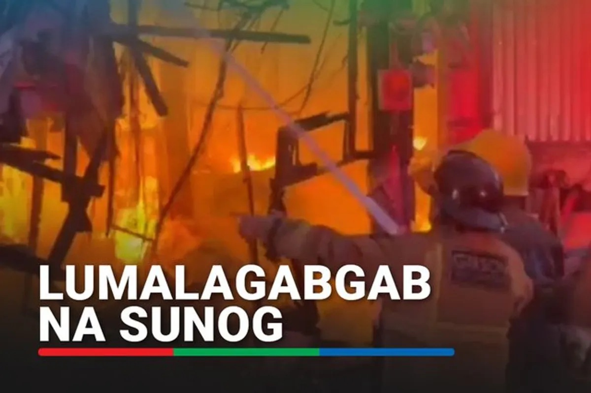 Lumalagablab na sunog sa residential area sa Quezon City | ABS-CBN News