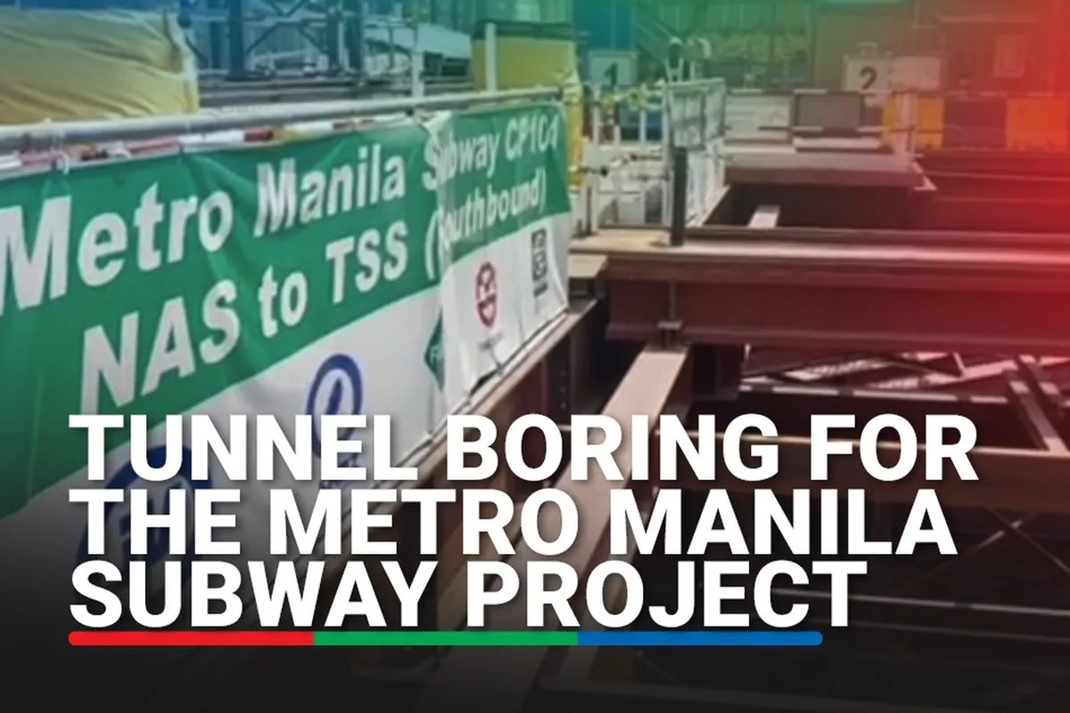 LOOK: Tunnel boring at North EDSA for the Metro Manila Subway project ...