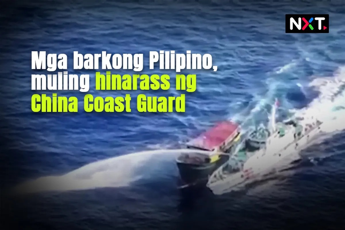 Mga barkong Pilipino, muling hinarass ng China Coast Guard | ABS-CBN News