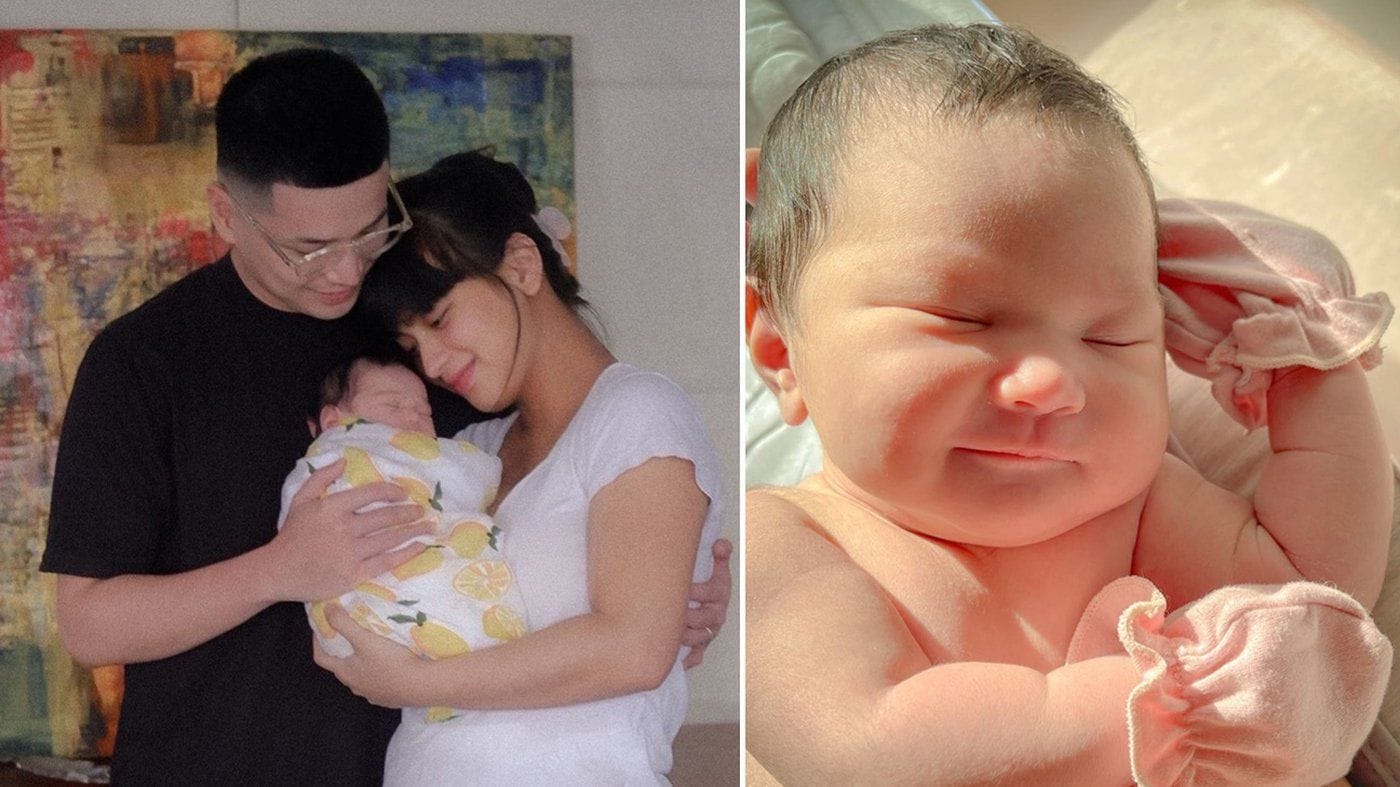 Aeriel Garcia, Patrick Sugui share a closer look at baby Olivia | ABS ...