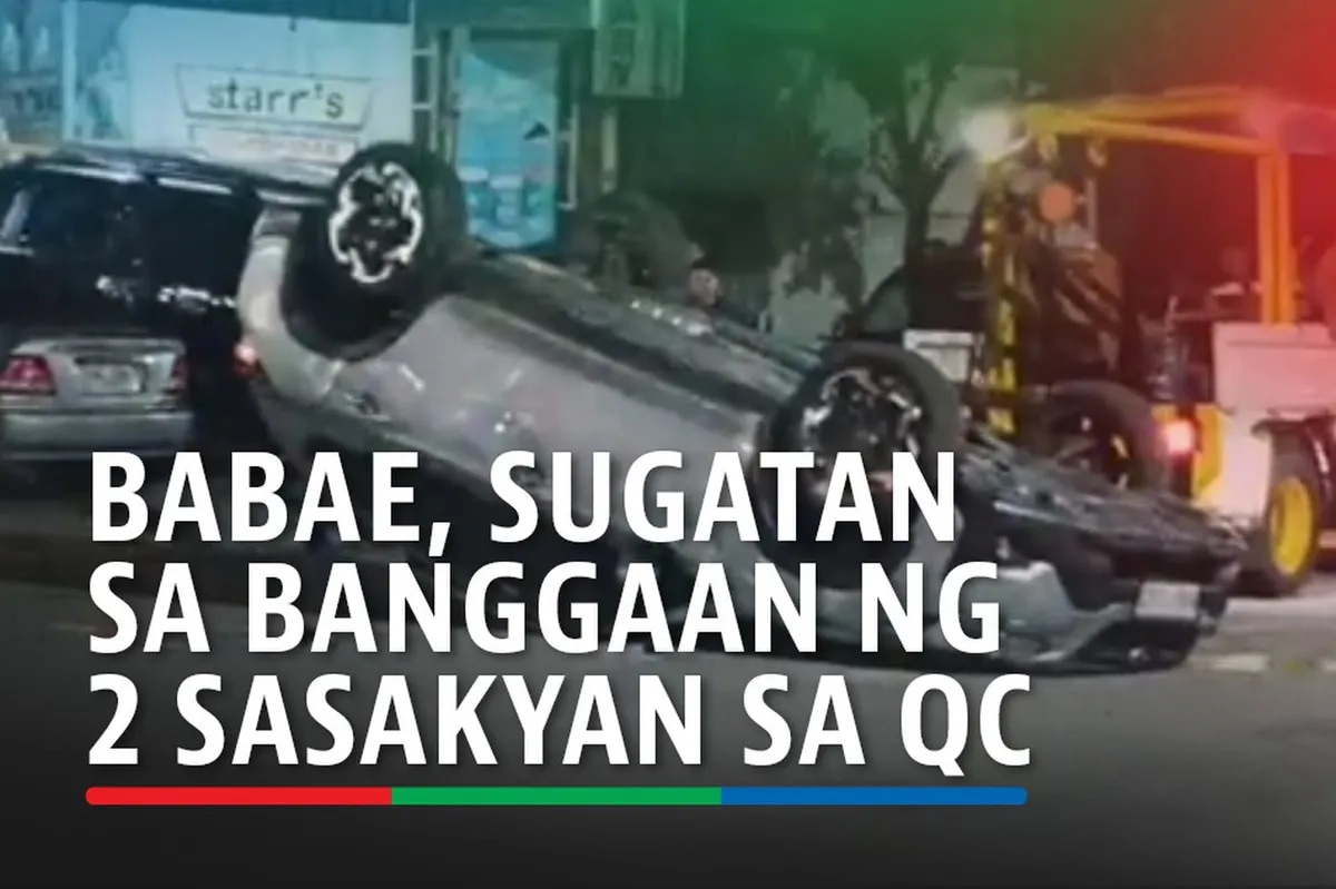 Babae, sugatan sa banggaan ng 2 sasakyan sa QC | ABS-CBN News Babae, sugatan sa banggaan ng 2 sasakyan sa QC | ABS-CBN News