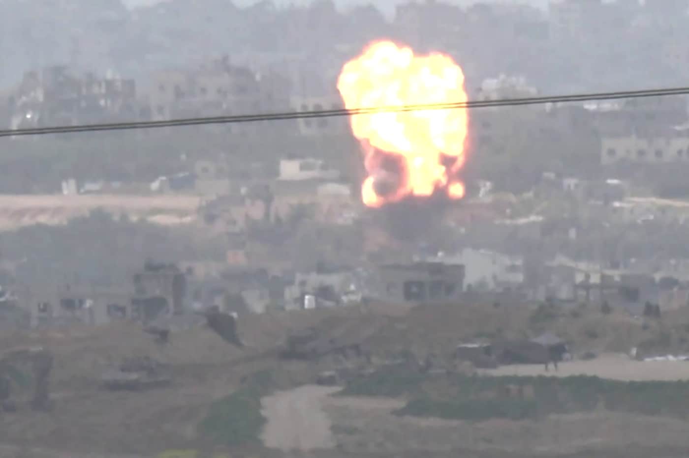 Explosion seen across the border in Gaza | ABS-CBN News
