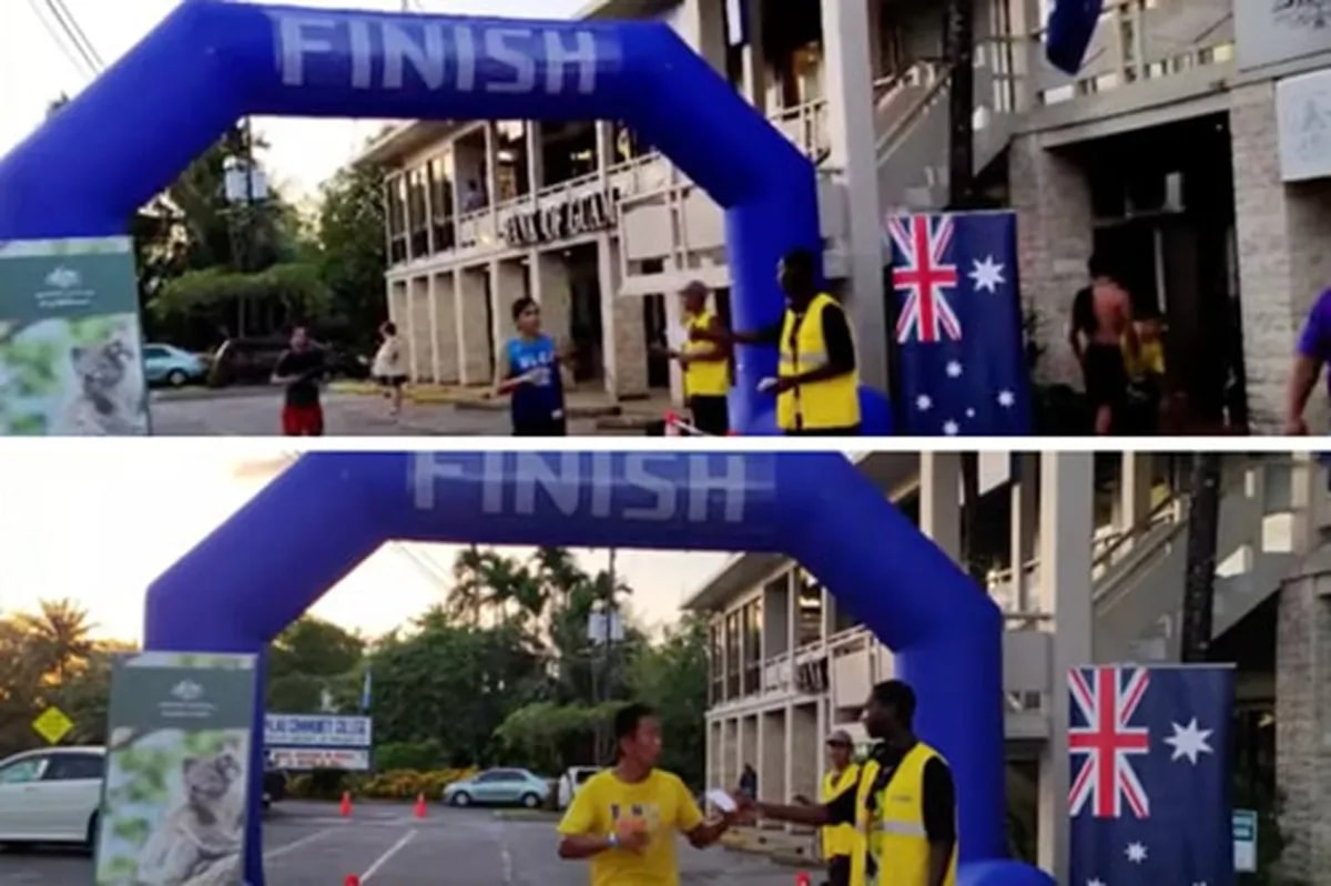 Mga Pilipino nakilahok sa fun run sa Palau | ABS-CBN