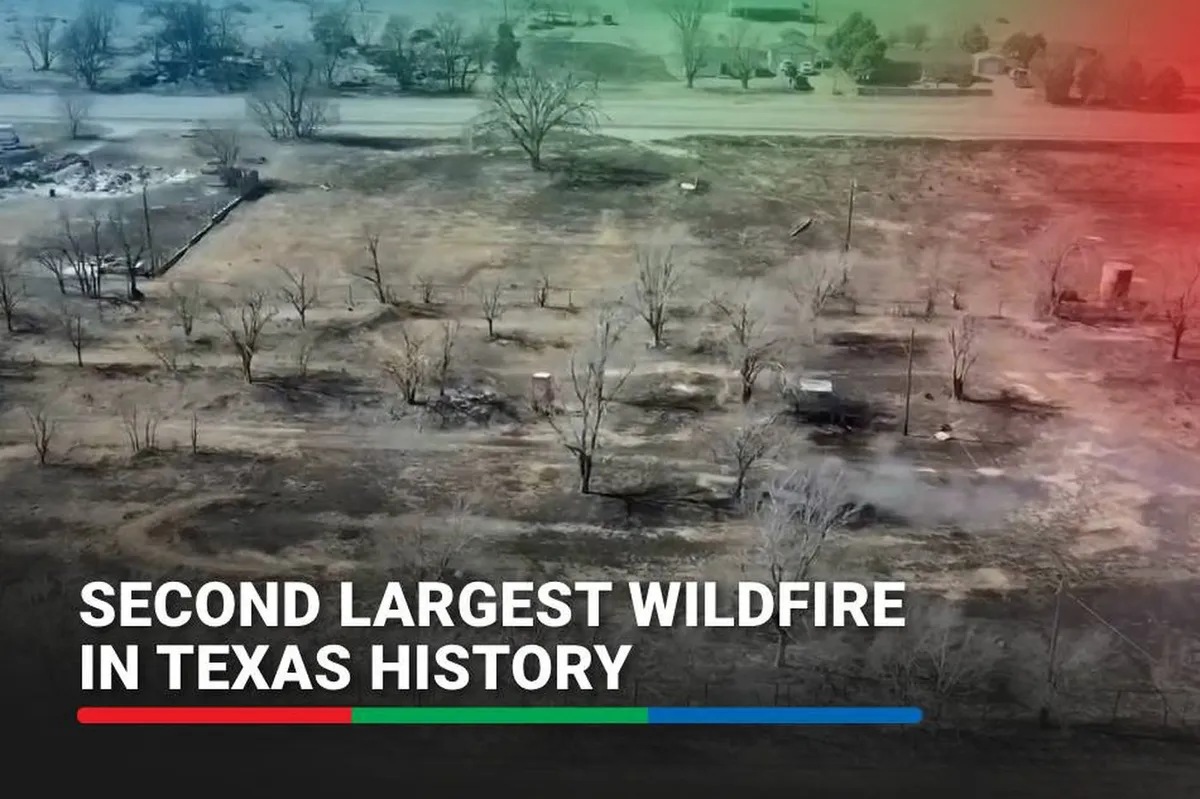 DRONE FOOTAGE: Devastating aftermath of Texas wildfires | ABS-CBN News