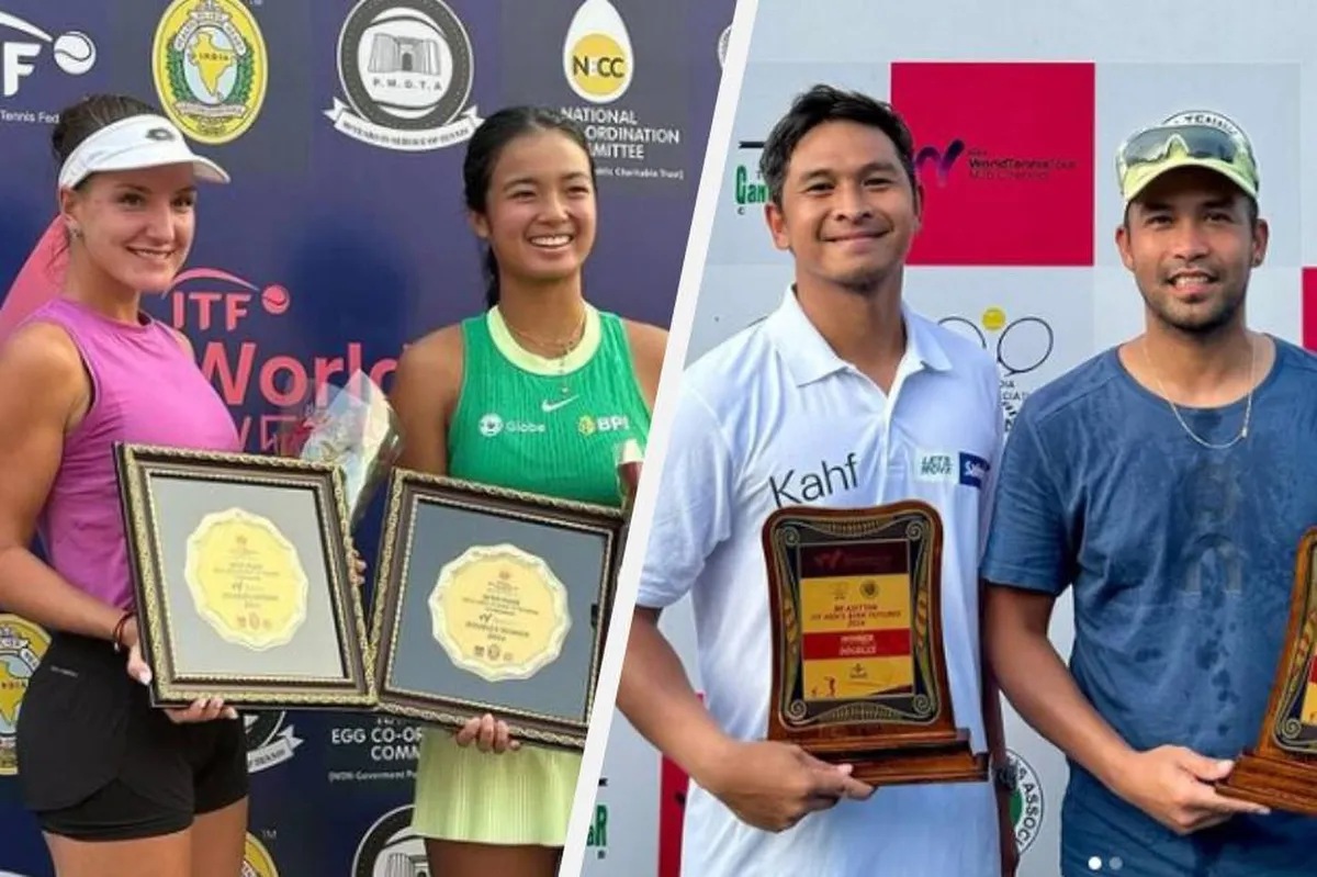 Tennis: Alex Eala, Niño Alcantara win doubles pro titles in India | ABS ...