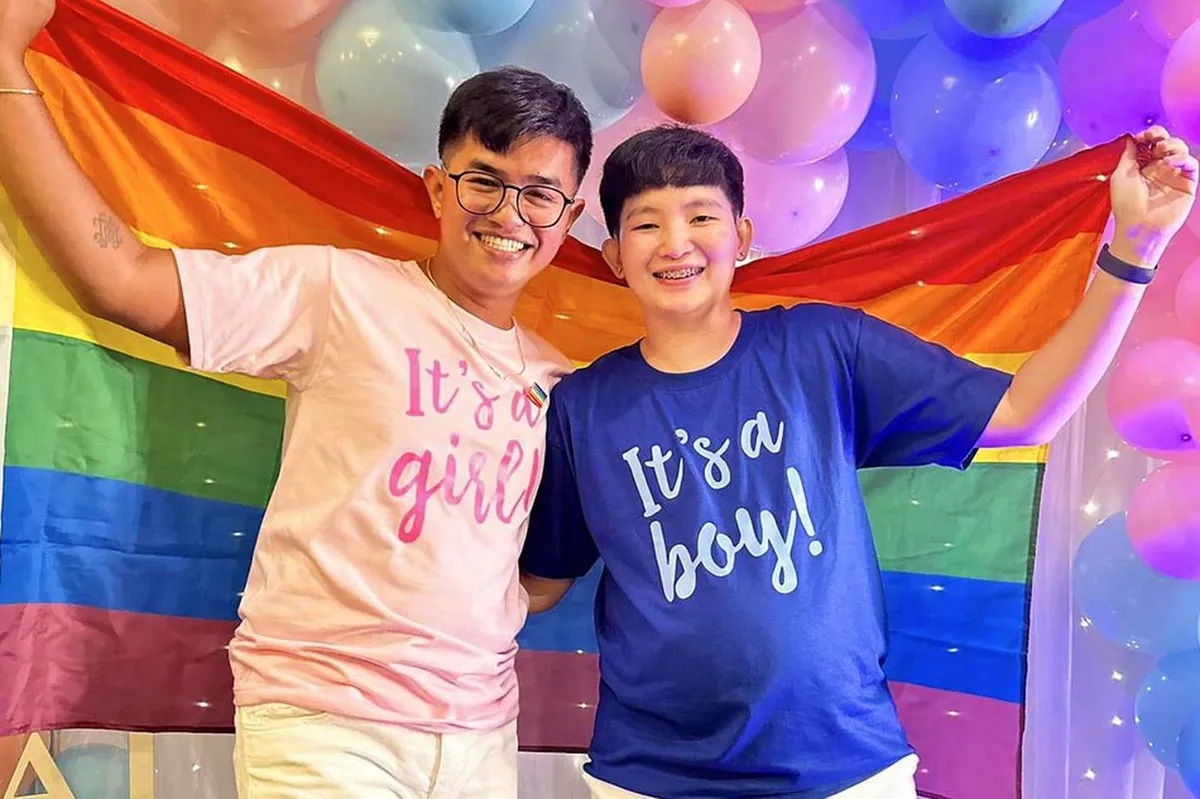 Netizens kinilig sa gender reveal party para sa anak ng LGBT couple ...