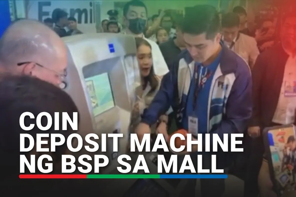 Coin deposit machine ng BSP sa mall | ABS-CBN News