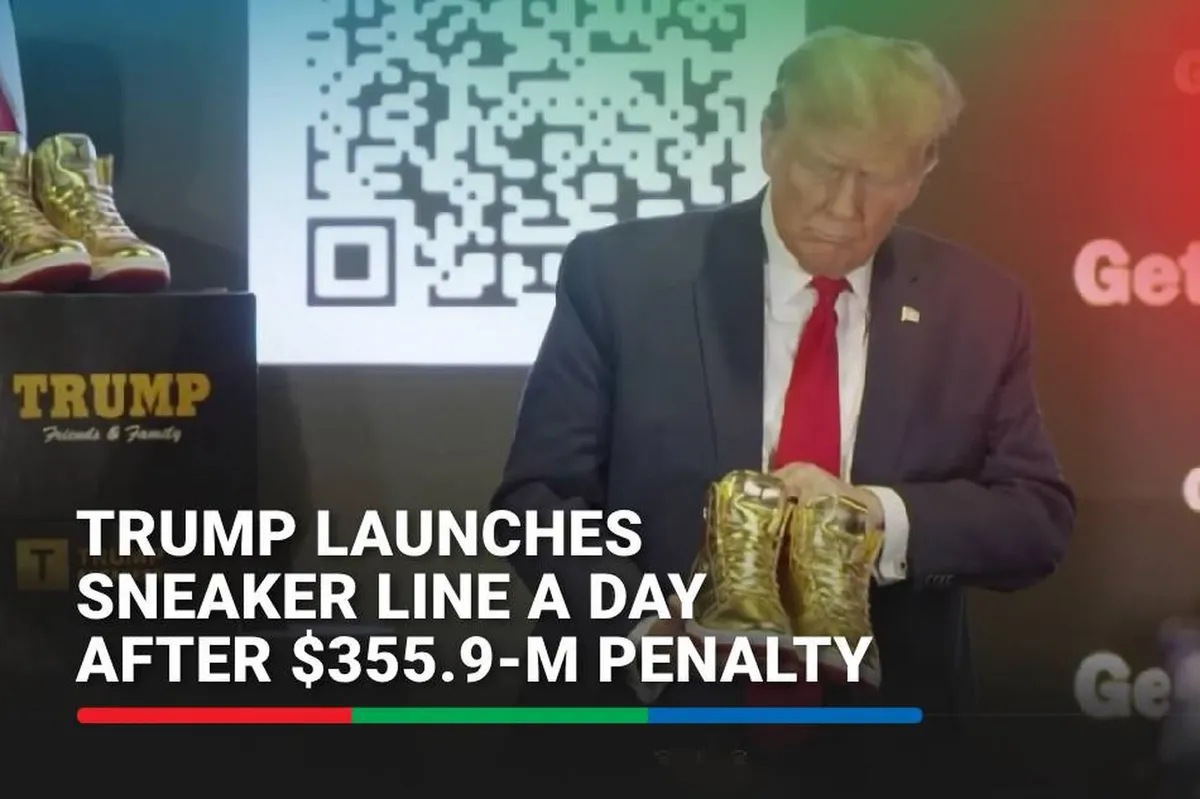 Trump launches sneaker line a day after $355.9-M penalty | ABS-CBN News