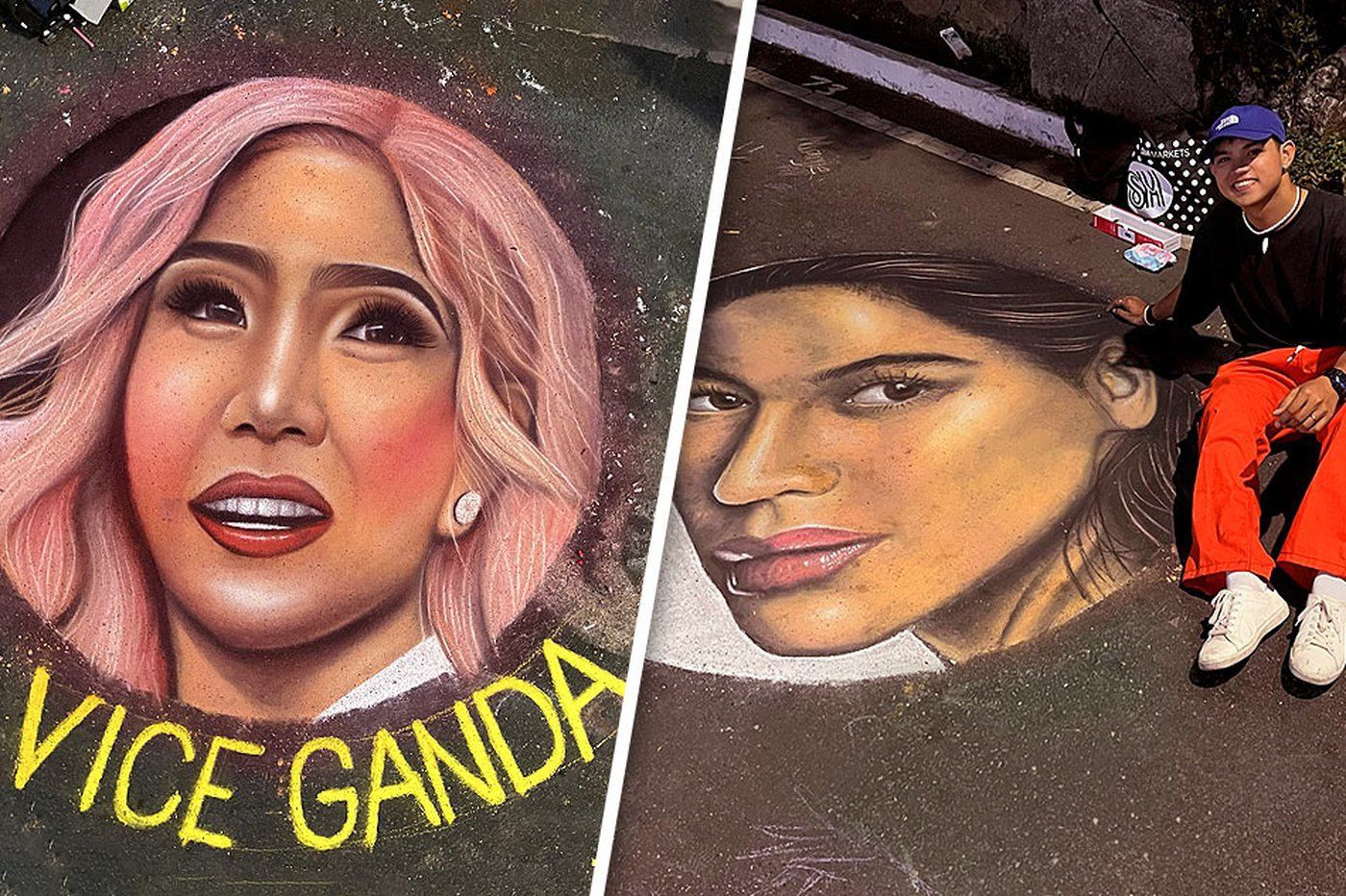 Colorblind artist lumikha ng chalk art ng Kapamilya stars | ABS-CBN ...