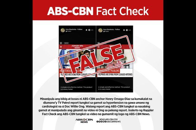 FACT CHECK: Walang report ang ABS-CBN tungkol sa mabisang gamot sa ...