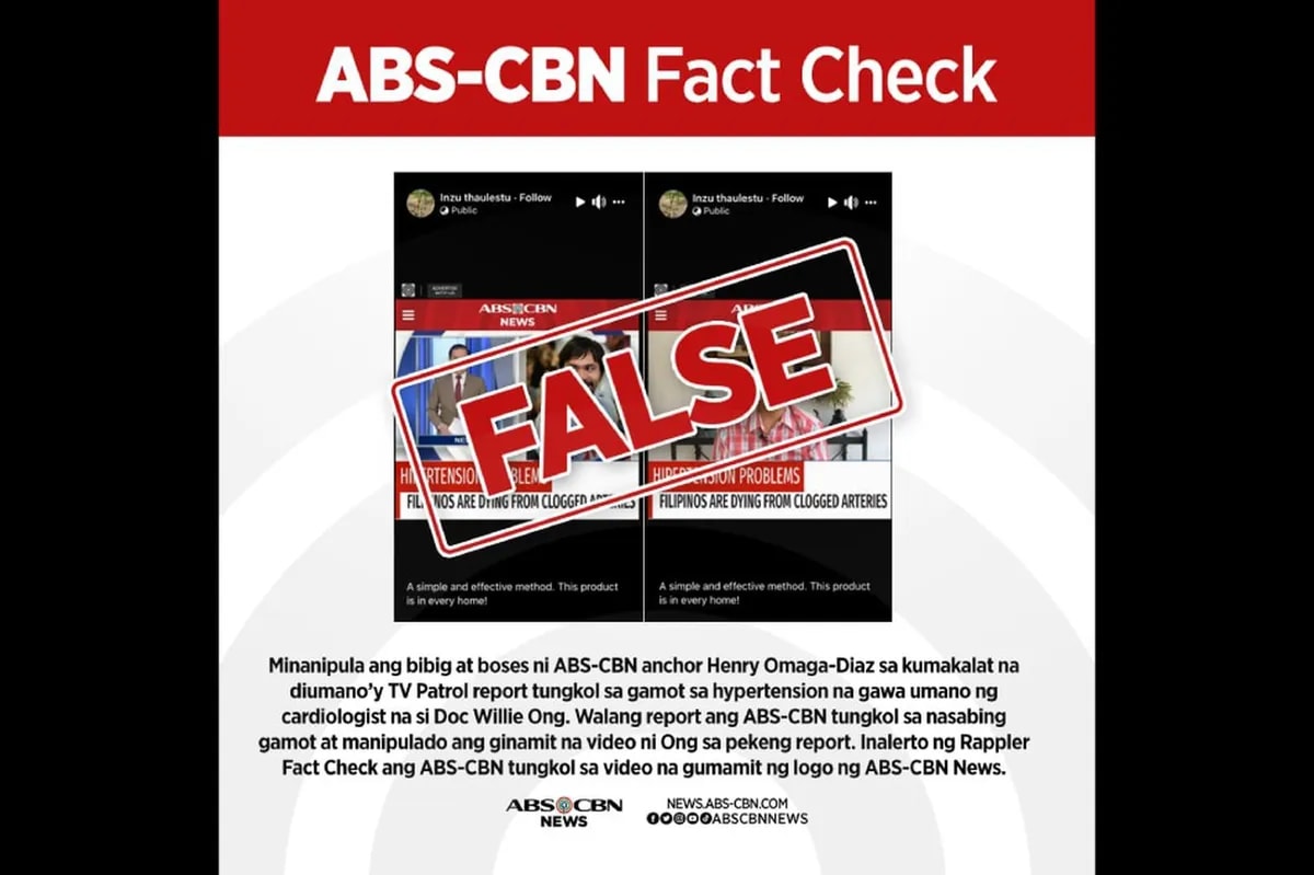 FACT CHECK: Walang report ang ABS-CBN tungkol sa mabisang gamot sa ... FACT CHECK: Walang report ang ABS-CBN tungkol sa mabisang gamot sa ...